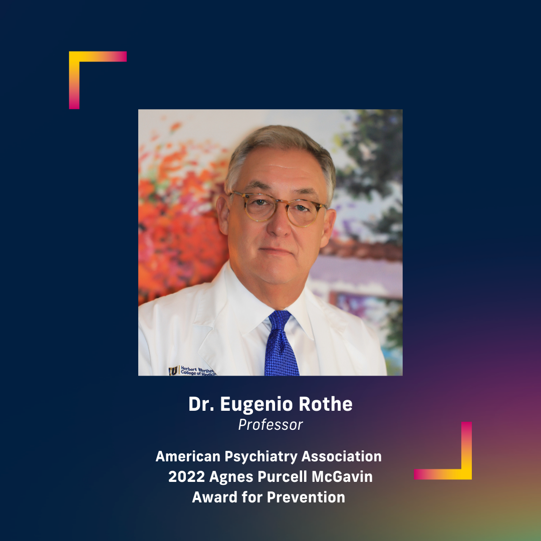 Dr. Rothe receives national award in child and adolescent psychiatry ...